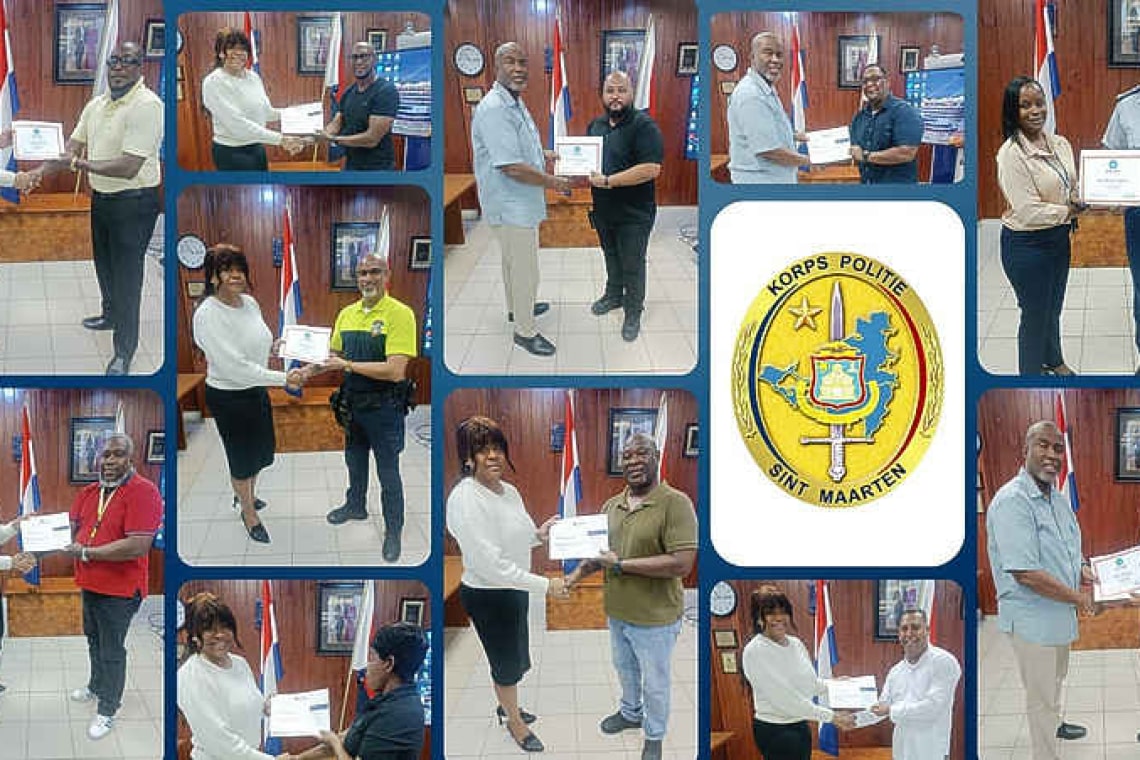 Ofisialnan di KPSM a kompletá entrenamentu spesialisá | Extra Bonaire