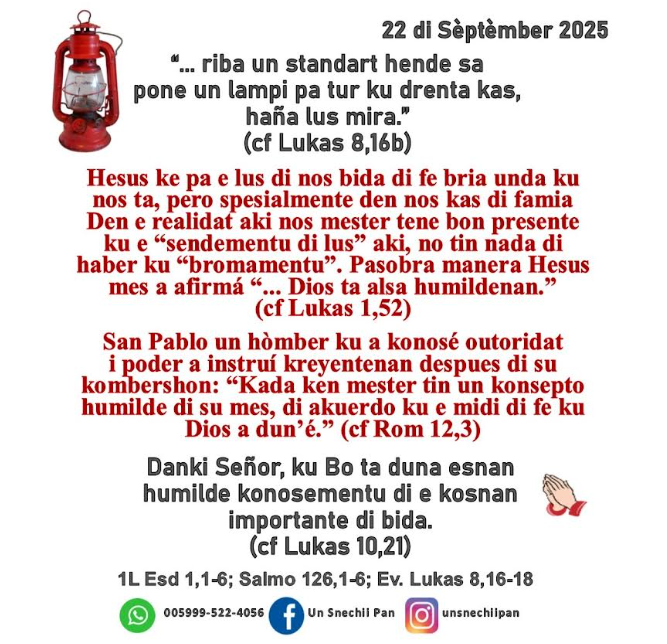 Bon tardi i Bon siman. Bendishon. Snechii | Extra Bonaire