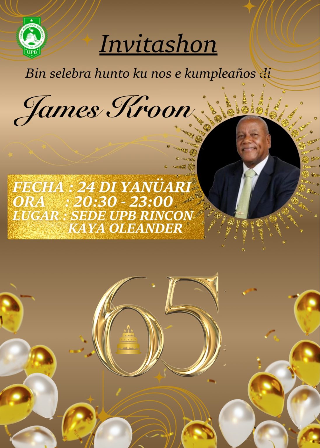Djasabra awor na sede di UPB James Kroon ta bai selebrá 65 aña na ...