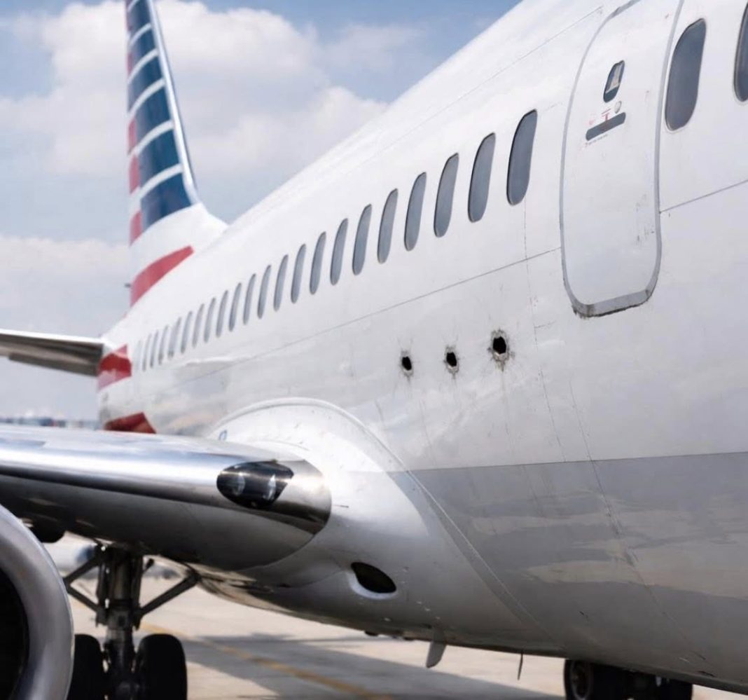 Despues di buelo for di Colombia Avion di American Airlines ta aterisá ...